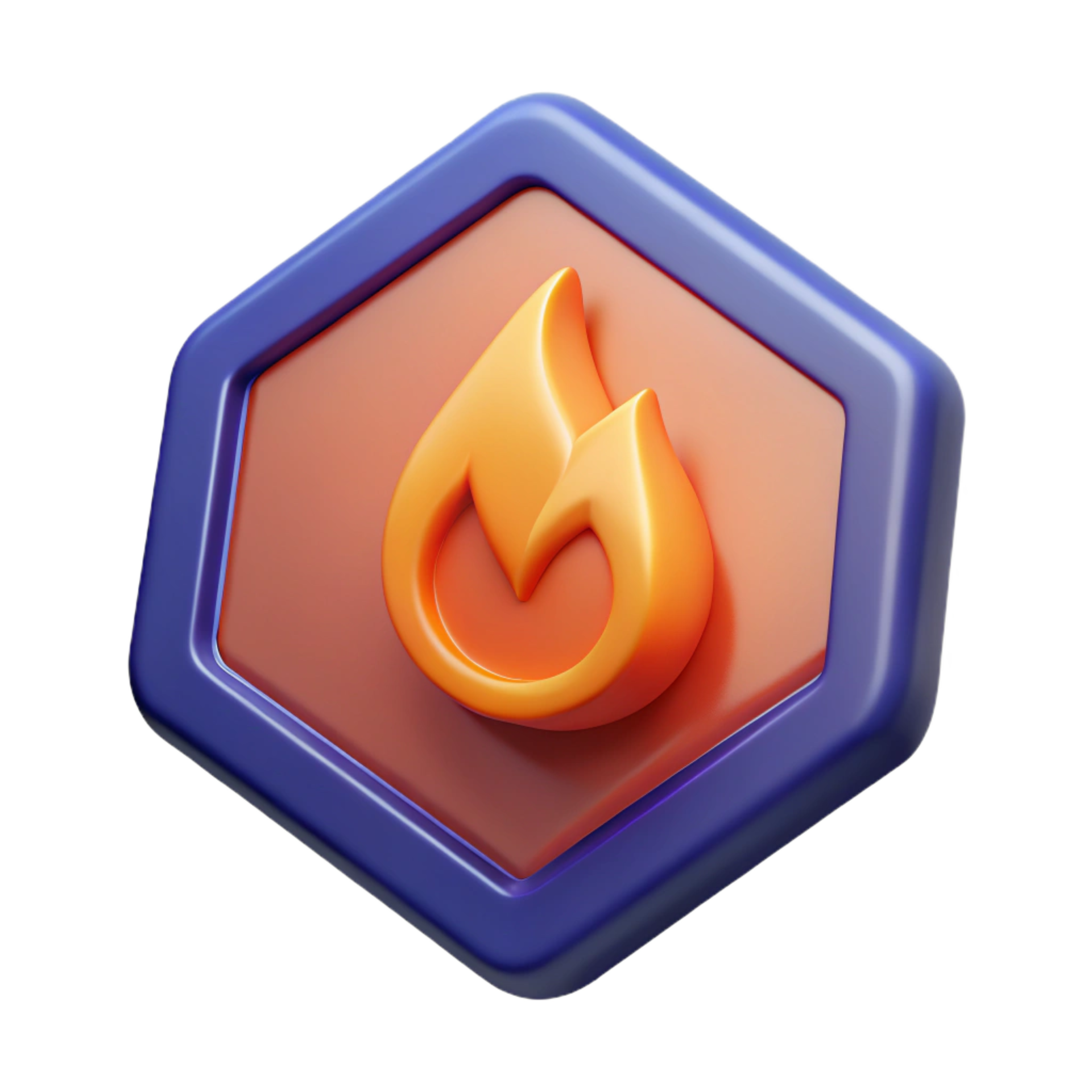 Iconic Abstract Simple Geometric Flower Shape Crisp Edges Minimal Design With Scalable Design