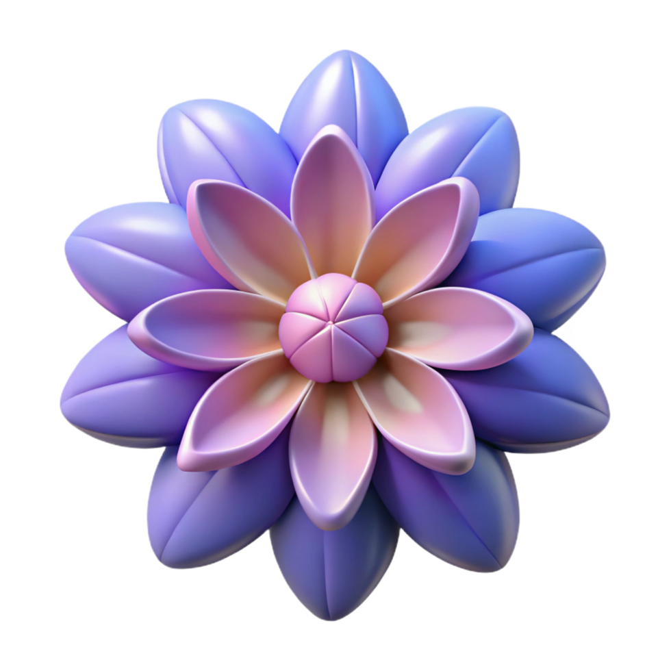 Memorable Modern Symmetrical Outline Of A Flower Crisp Edges Flat Color With Scalable Design