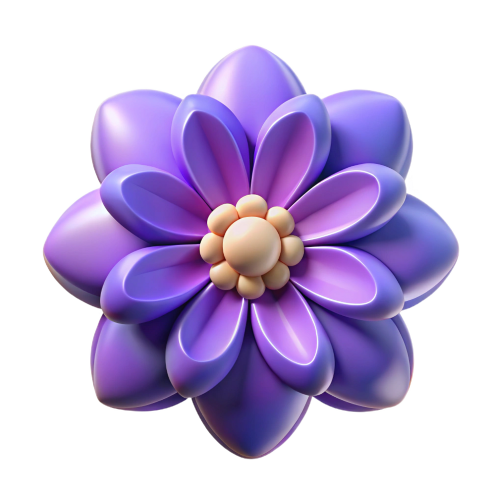 Radiant Romantic Industrial Symmetrical Flower With Crisp Edges And Flat Color With Scalable
