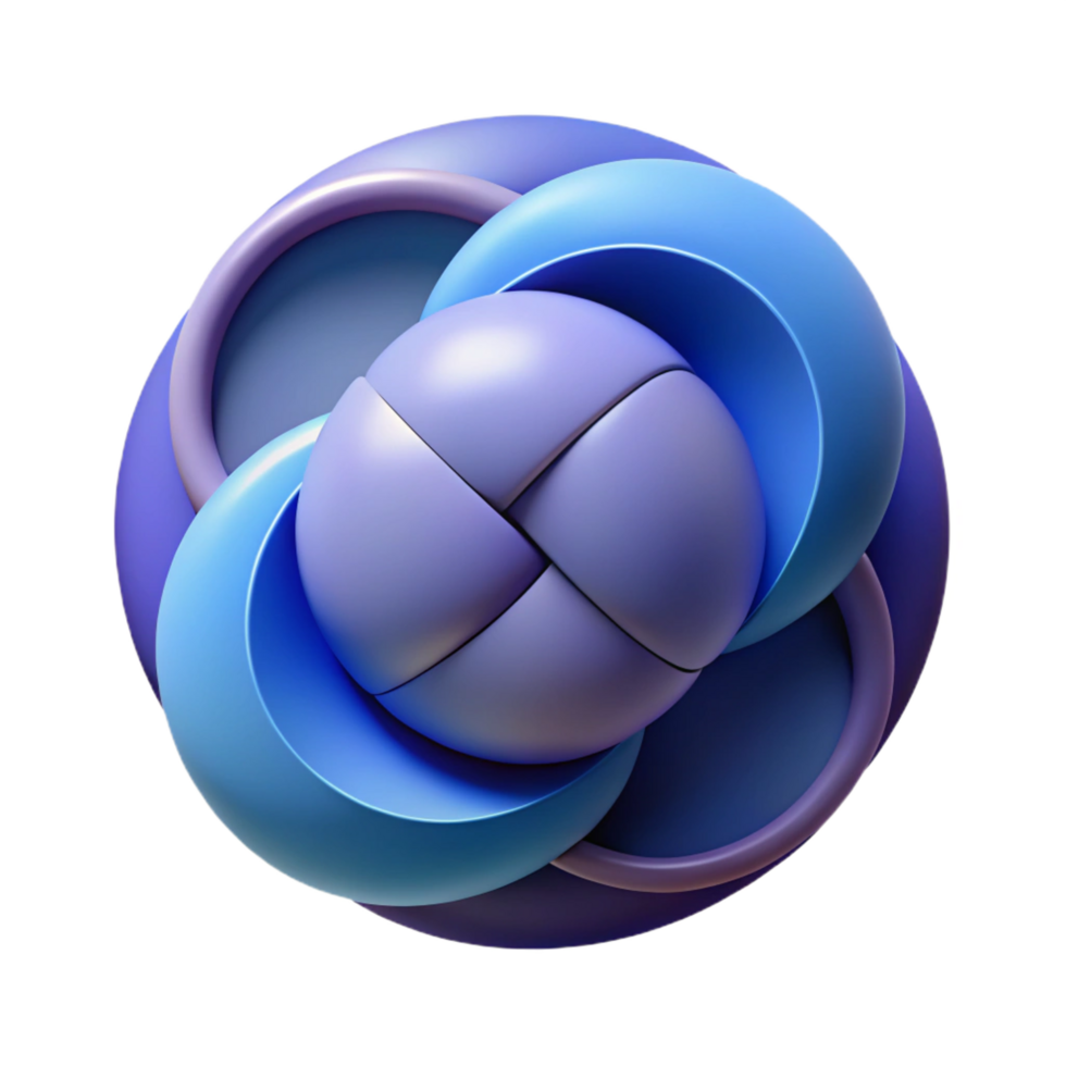 Magnificent Sought After Abstract Scalable Design With Intersecting Circles And Crisp Edges