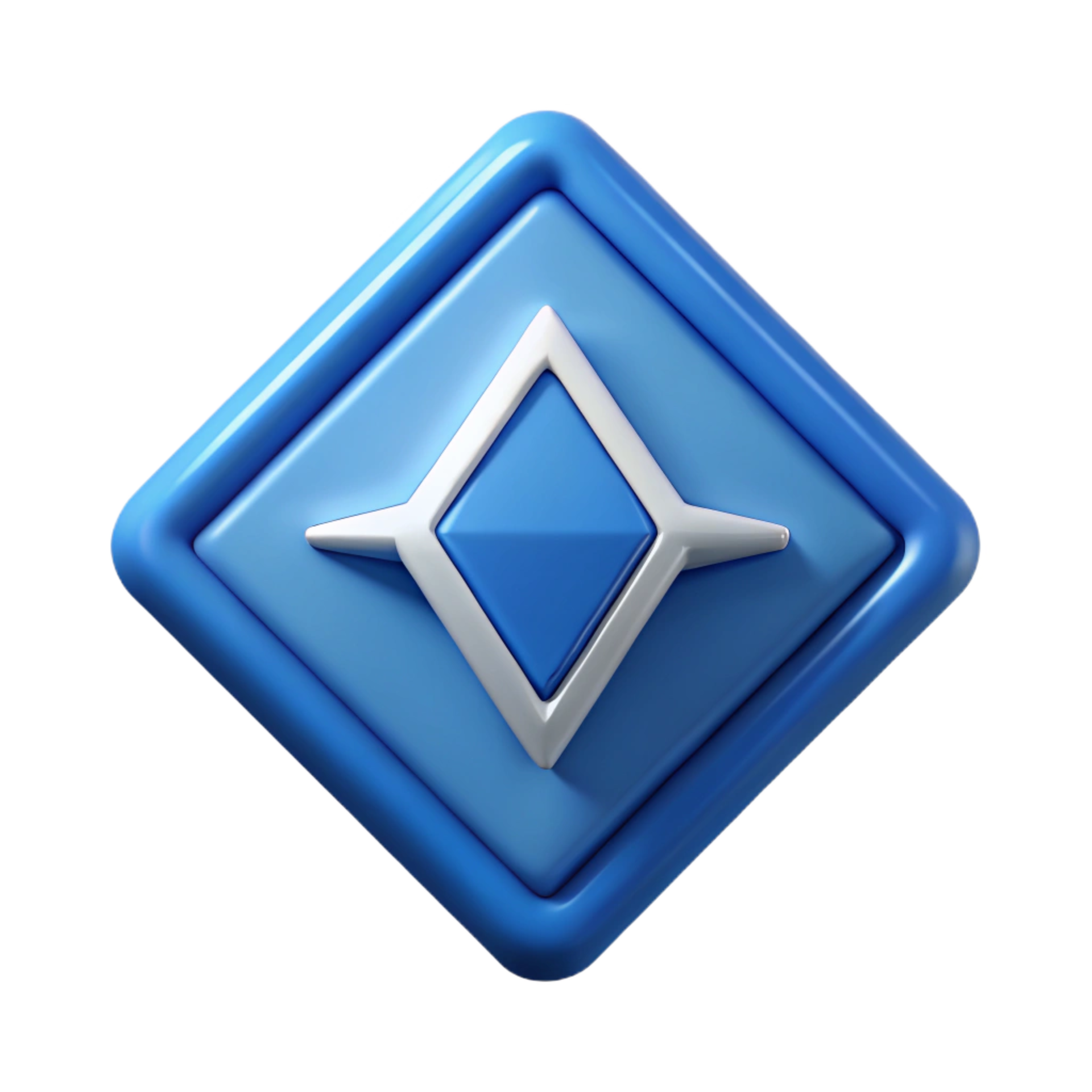 Splendid Notable Diamond Shaped Badge With Two Intersecting Lines Scalable Clean Lines Crisp
