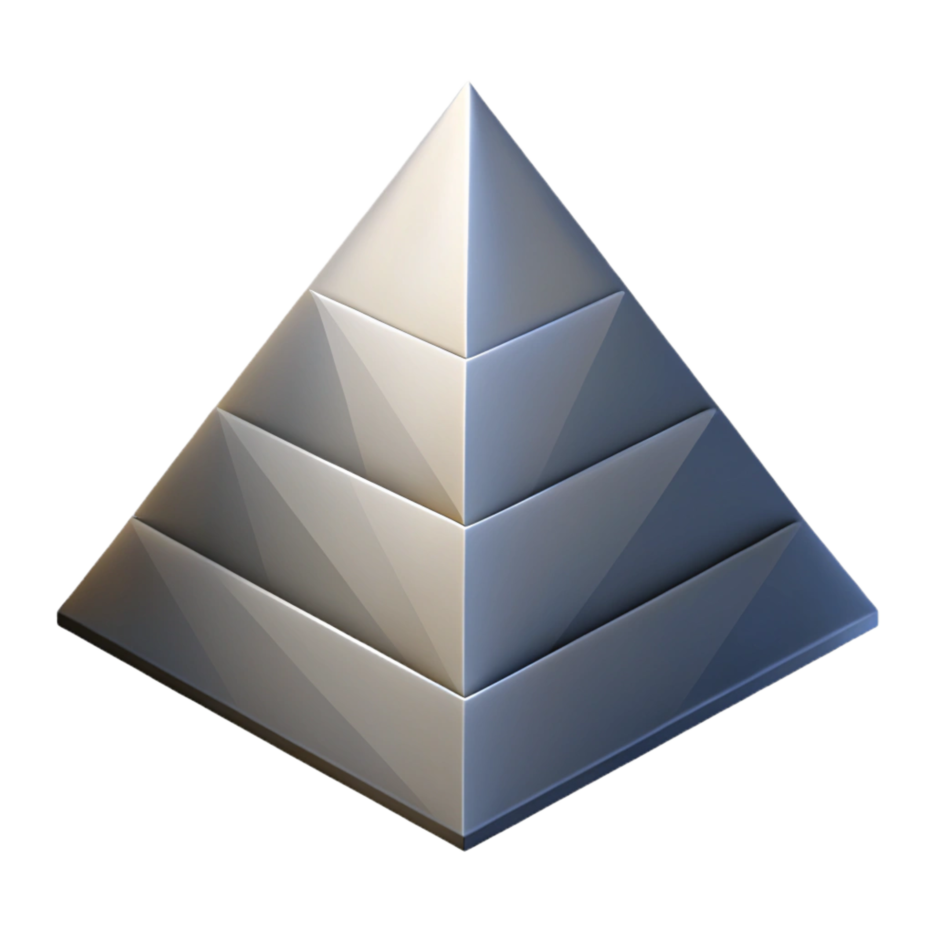 Radiant Modern Geometric Silhouette Of A Pyramid Symmetrical Scalable Minimal Design With