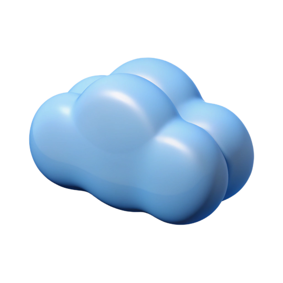 Dreamy Immaculate Isometric Cloud With Crisp Edges Scalable Minimal Design With Scalable