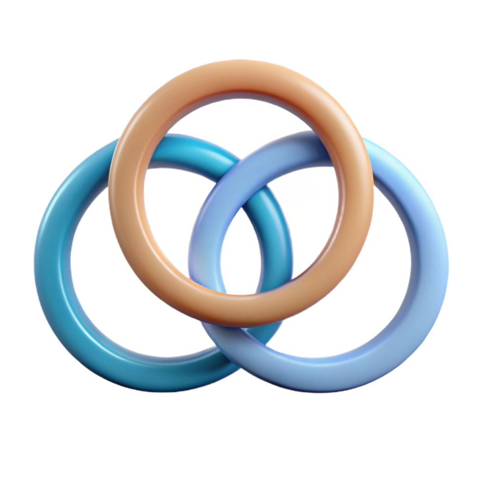 Elegant Nordic Three Intersecting Circles Clean Lines Minimal Geometric With Scalable Design