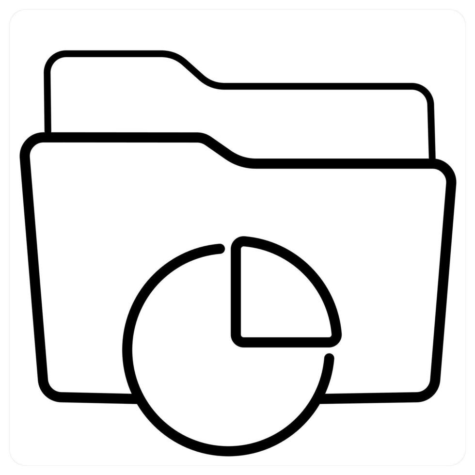 Data Folder And Folder Icon Concept In Black Line Color 65347659 Vector Art At Vecteezy