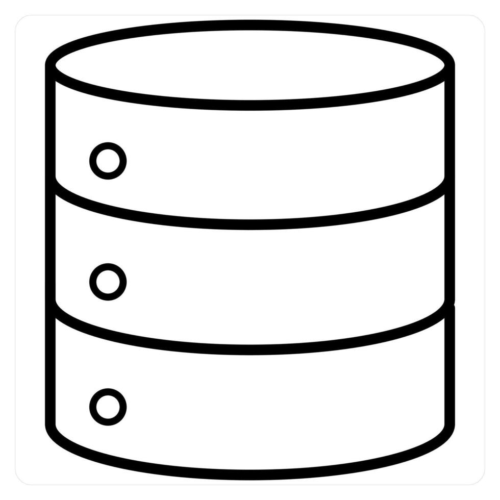 Database Server Icon In Black Line Color 65348429 Vector Art At Vecteezy