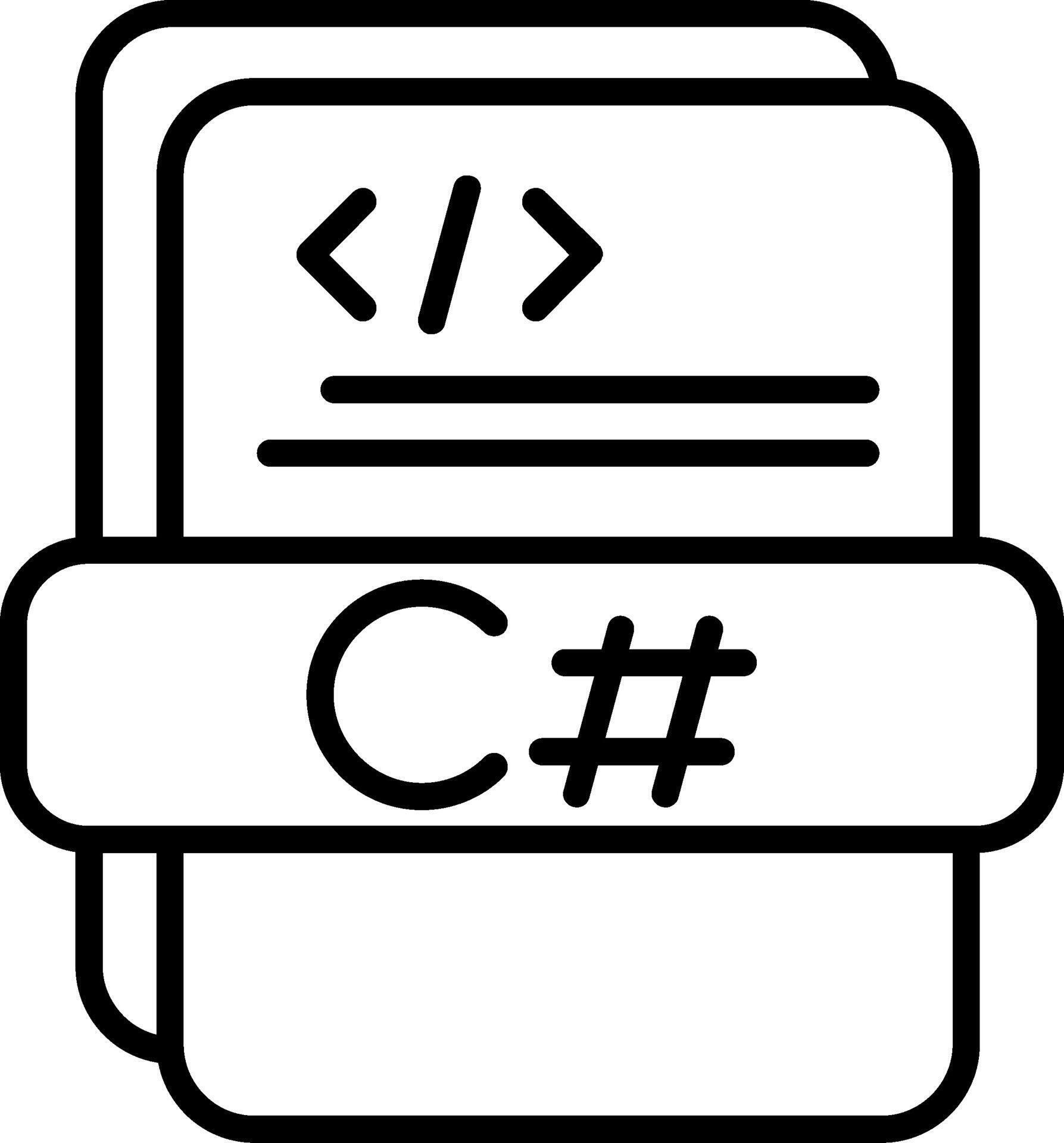 C Sharp Coding Language 65351915 Vector Art at Vecteezy