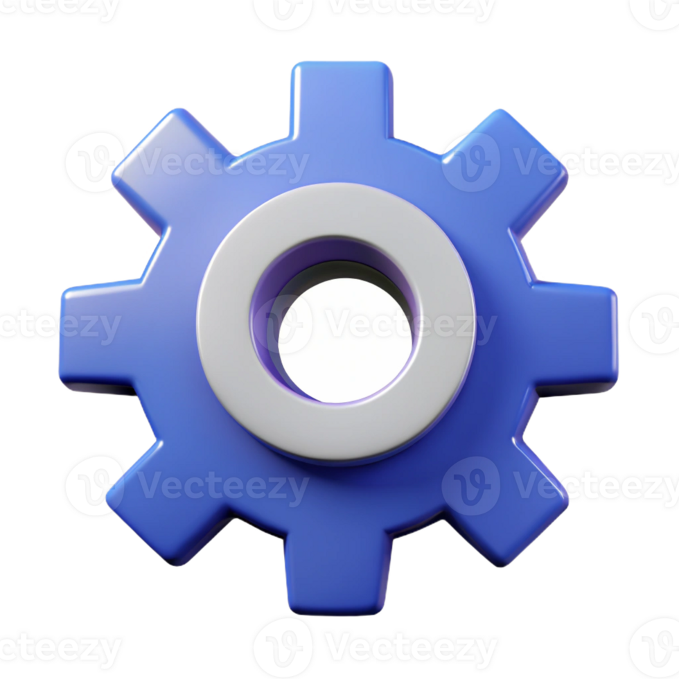 Serene Calm Impressionist Symmetrical Cogwheel With Flat Color Clean Lines With Scalable