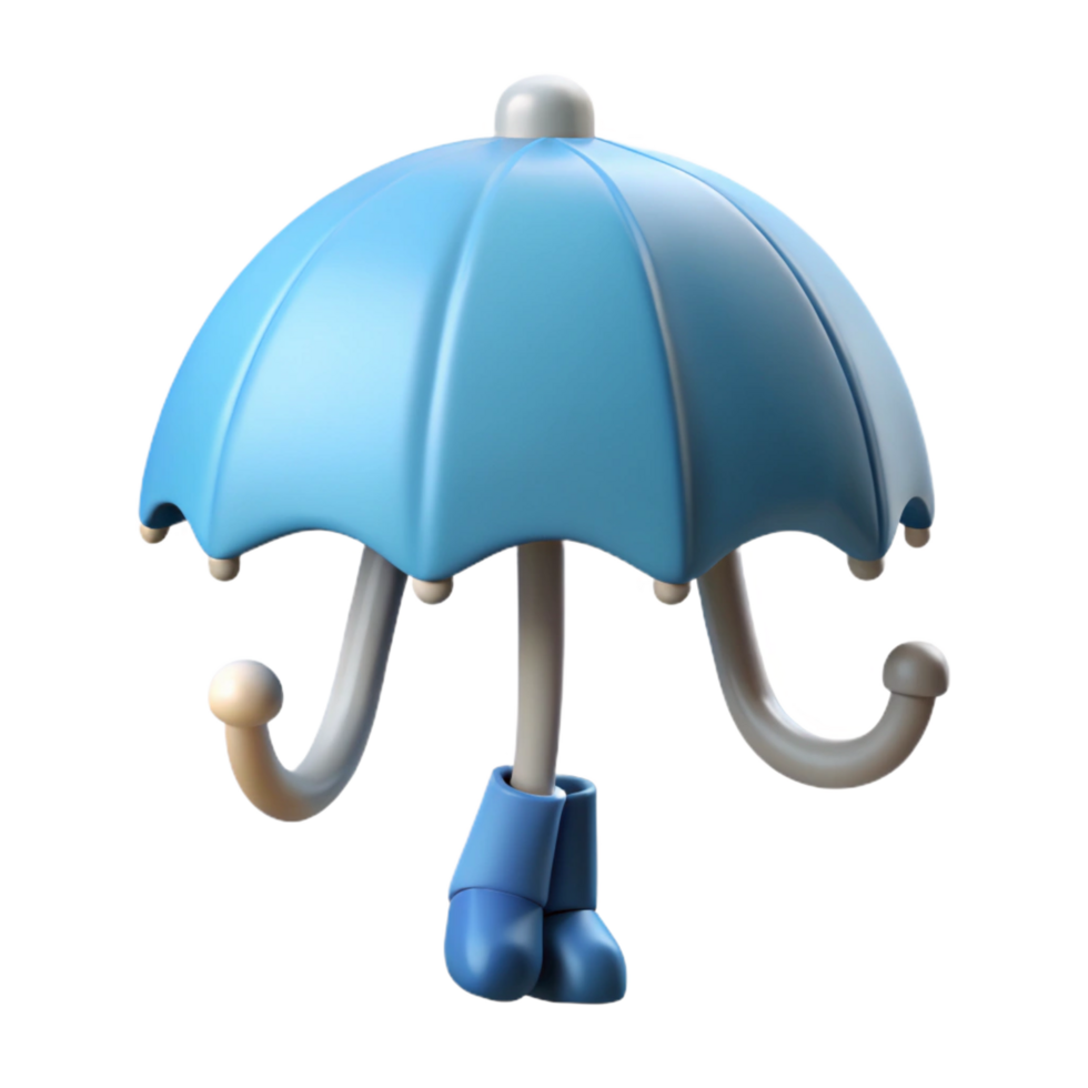 Extraordinary Signature Umbrella Character With A Curved Handle Crisp Edges Clean Lines With