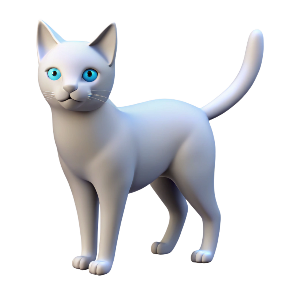 Impressive Avant Garde Simple Outline Of A Cat Clean Lines Flat Color