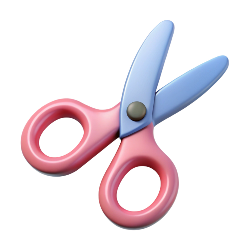 Pristine Nostalgic Futuristic Crisp Edges Outline Of A Scissors Single