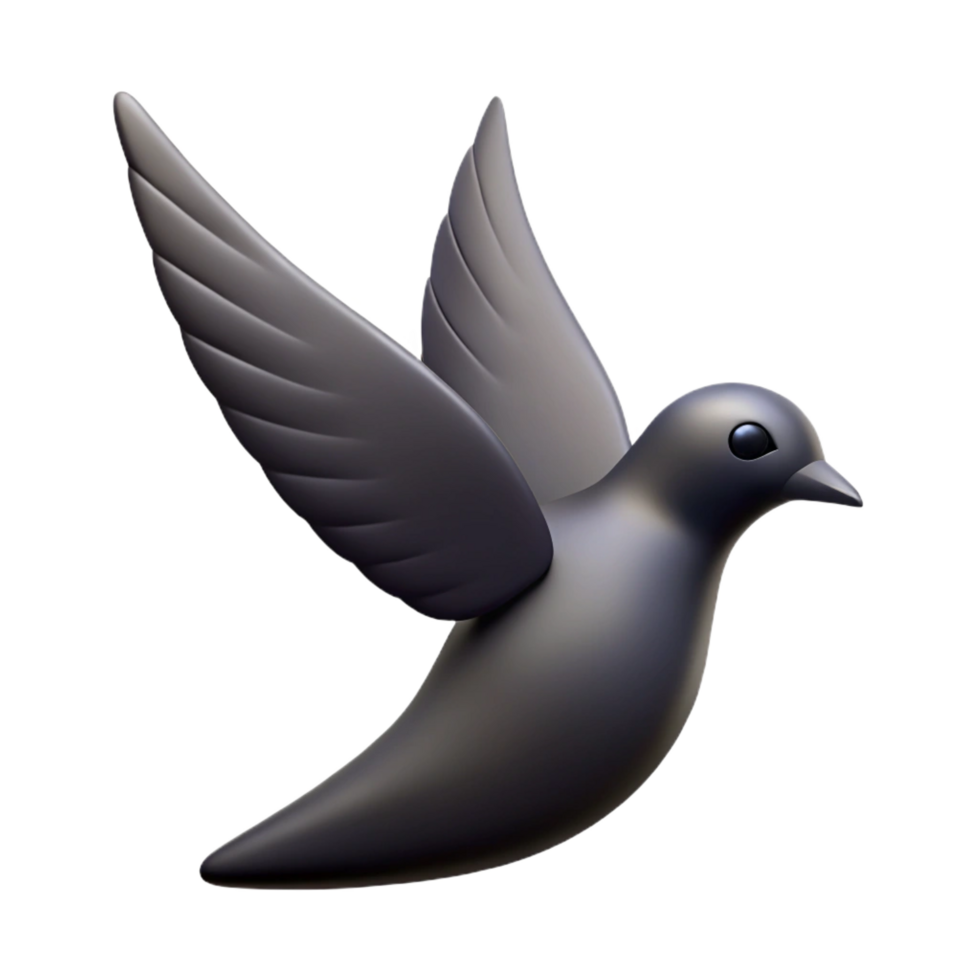 Ethereal Magnificent Silhouette Of A Flying Bird Crisp Edges Scalable Minimal Design With