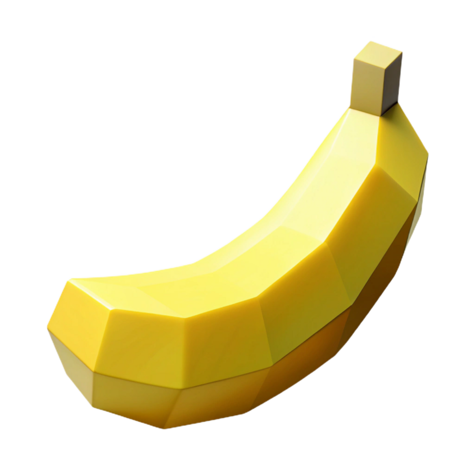 Reflective Pristine Geometric Isometric Banana Yellow Minimal With Scalable Design Luxury