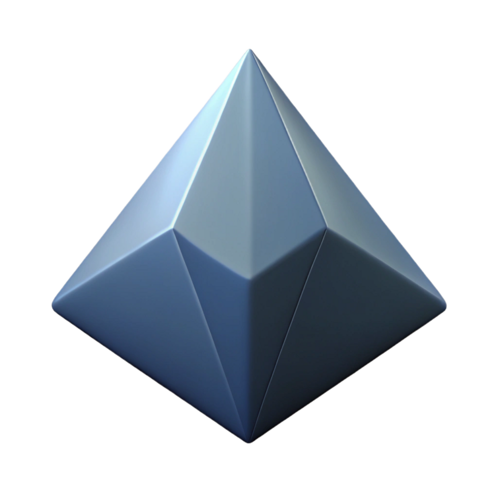 Stunning Distinguished Geometric Silhouette Of A Pyramid Clean Lines Minimal Flat Color With