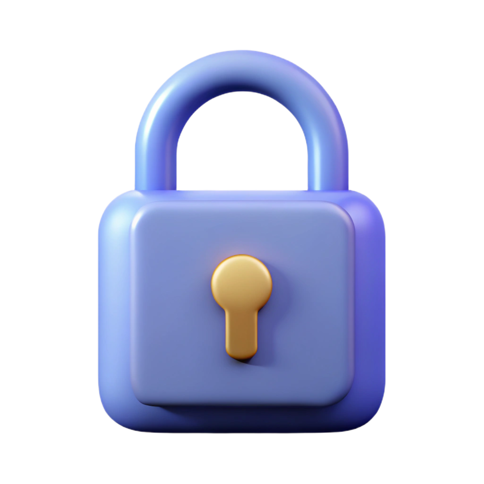 Spectacular Futuristic Crisp Edges Defining A Simple Lock Icon Minimal Flat Color With