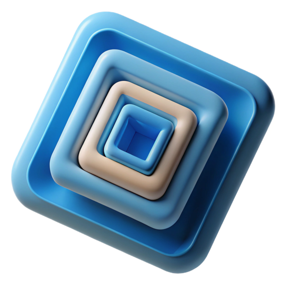 Elegant Memorable A Series Of Concentric Squares Minimal Design Crisp Edges With Scalable