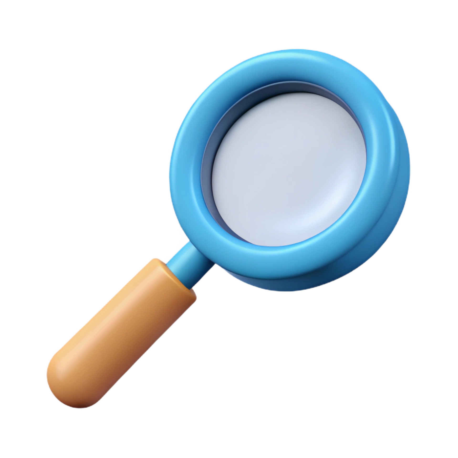 Impressive Rare Scalable Monoline Magnifying Glass Clean Lines Minimal Flat Color With