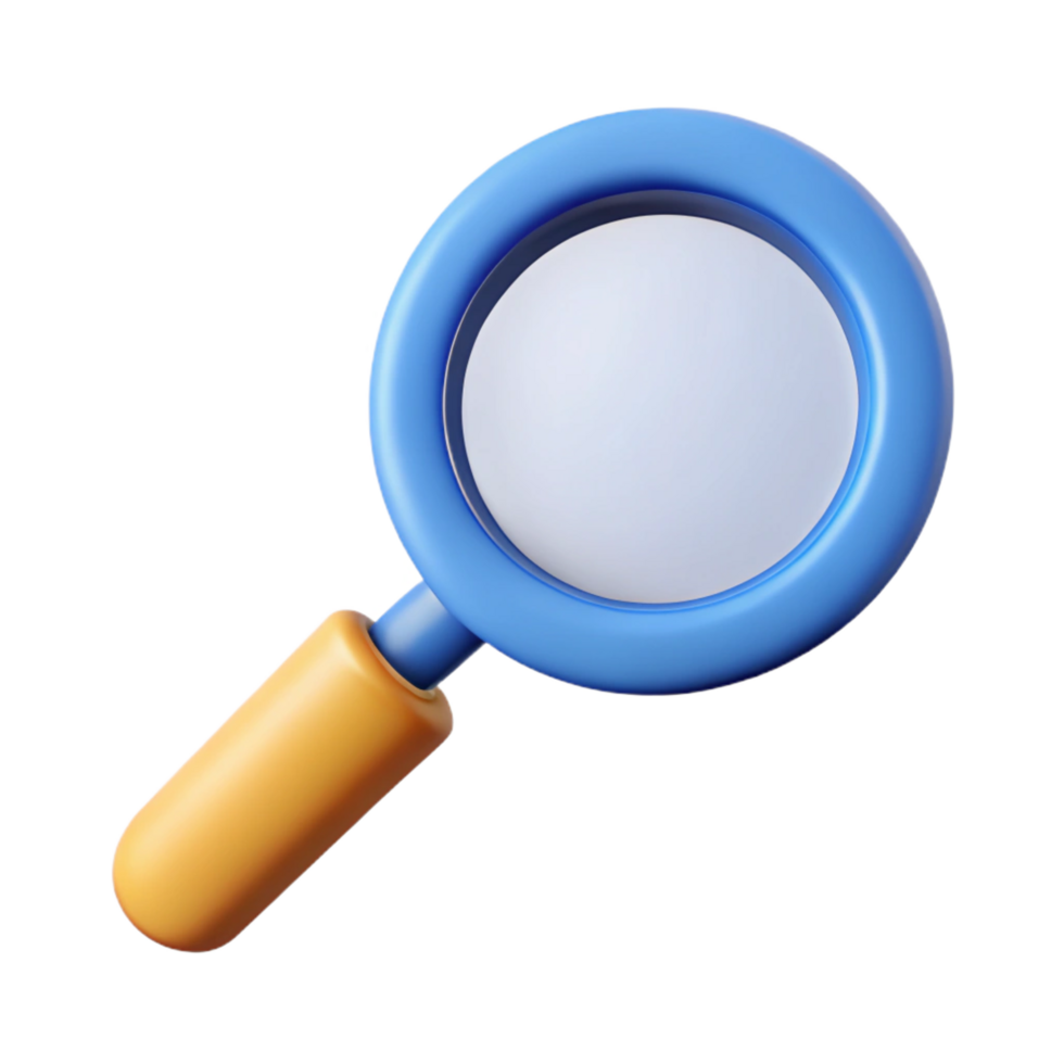 Rare Organic Scalable Monoline Magnifying Glass Clean Lines Minimal Flat Color With Scalable