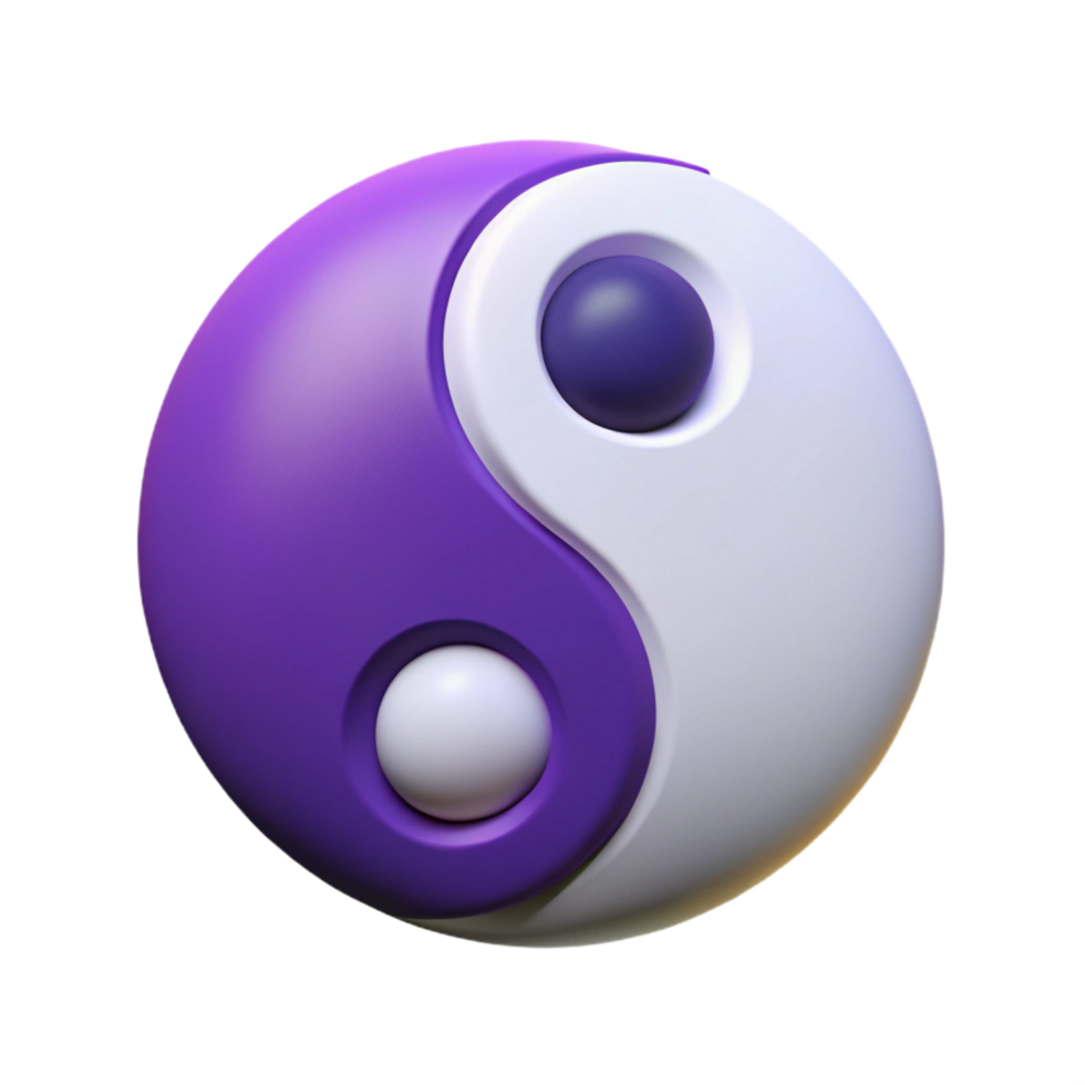 Dramatic Acclaimed A Stylized Flat Color Yin And Yang Symbol With Sharp Edges With Scalable