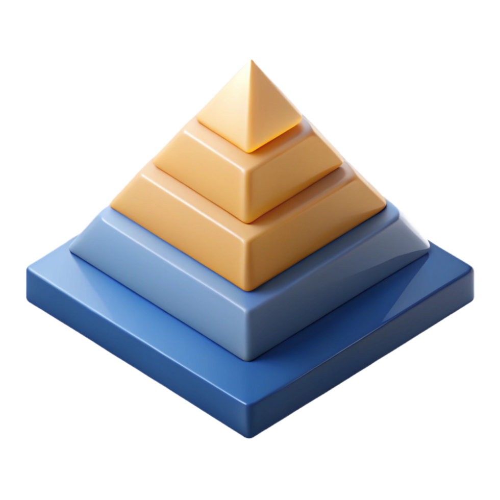 Distinctive Retro Isometric Pyramid Minimal Design With Scalable Design Ultra Hd 65394118 Png