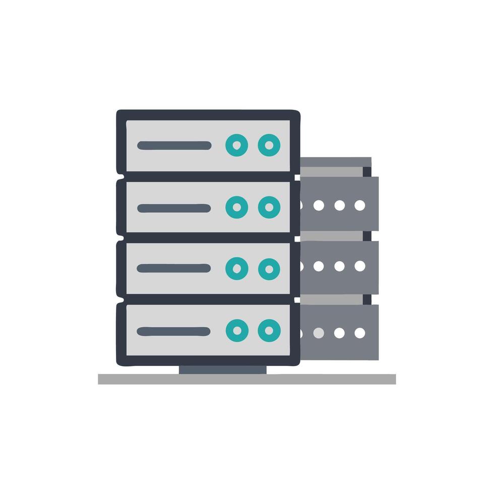 Stylized Server Stack Icon Depicting Data Storage Infrastructure 65412030 Vector Art At Vecteezy