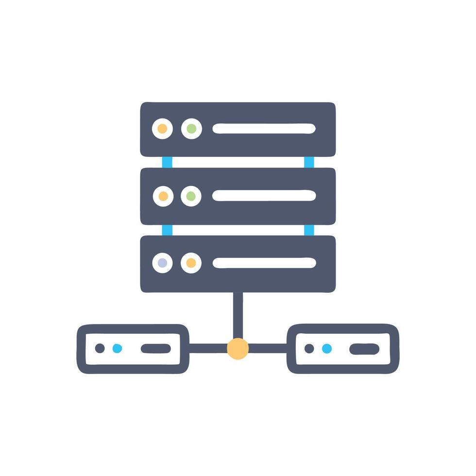 Stylized server rack icon illustration for data and networks 65412326 ...