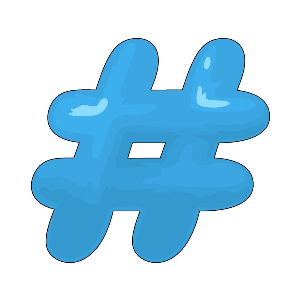 hashtag sign illustration 65412889 Vector Art at Vecteezy