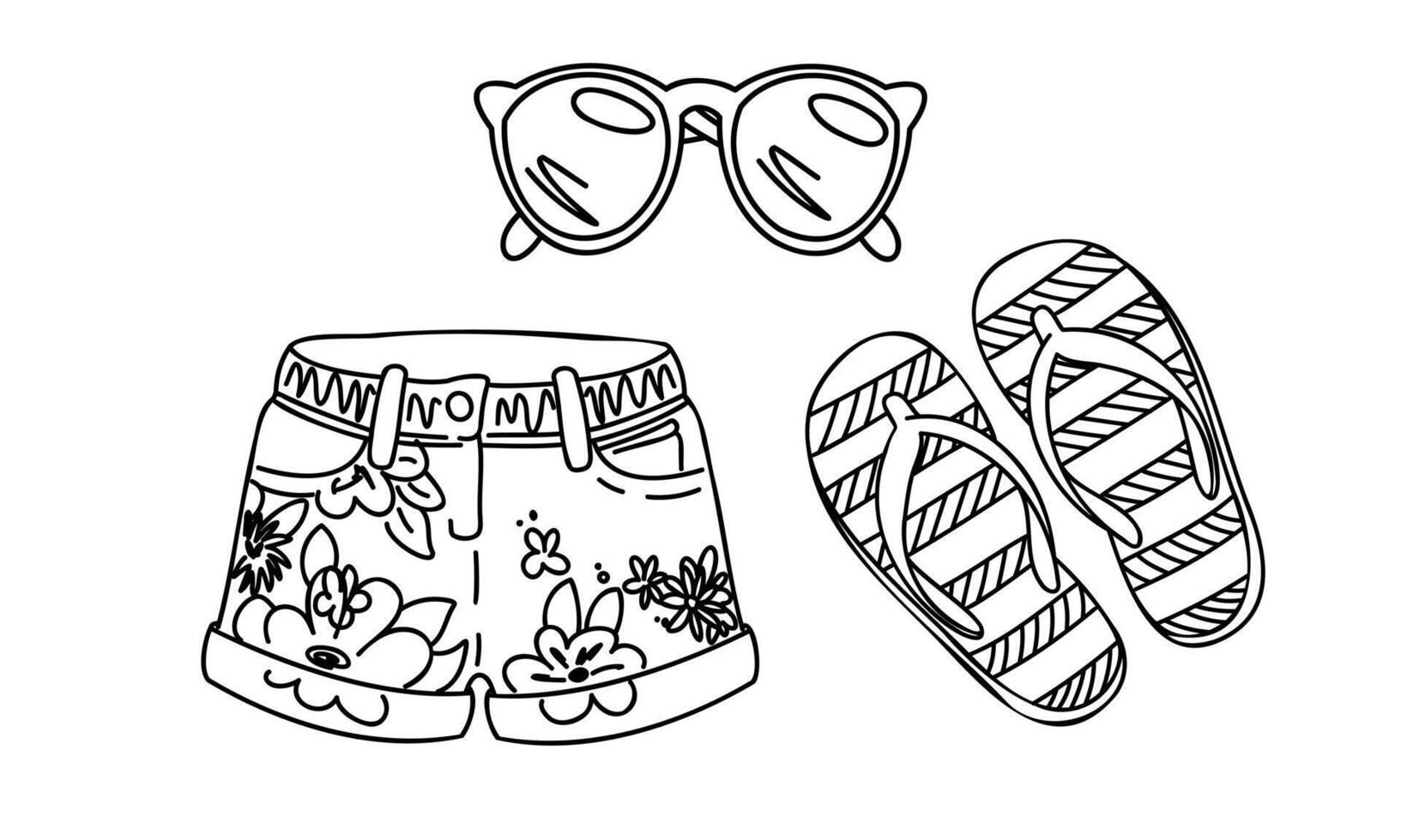 Coloring Pages Of Flip Flops