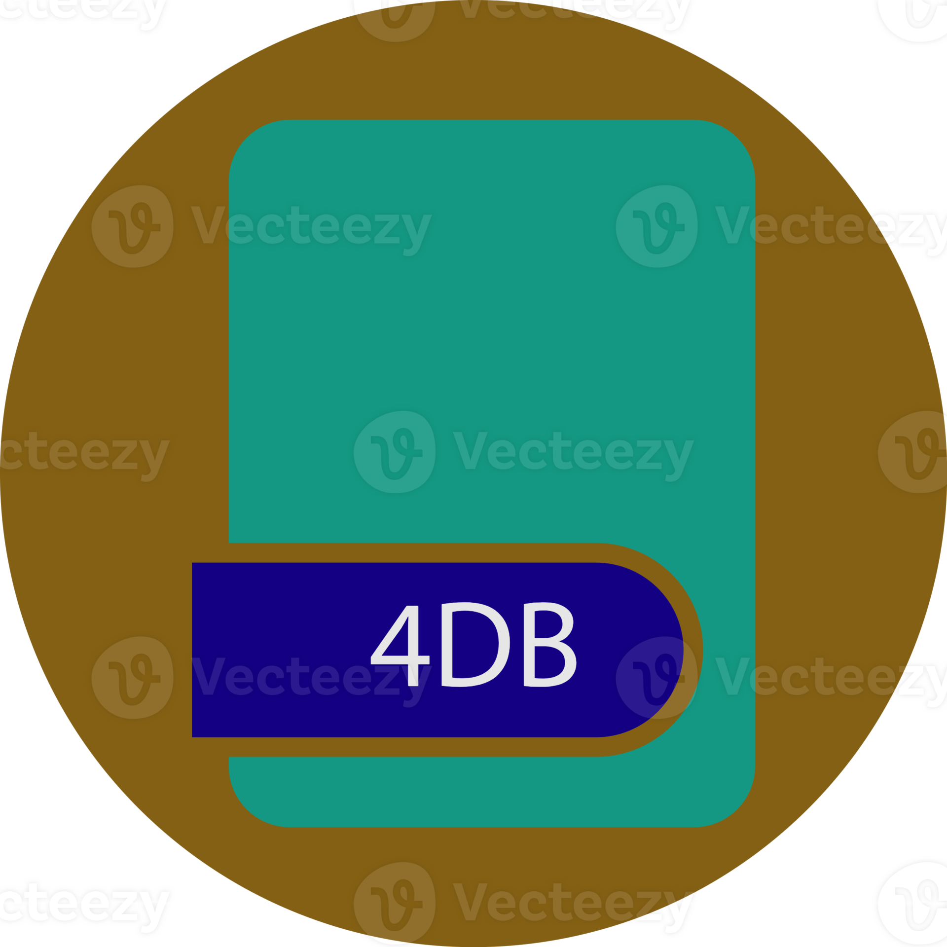 4db File Format Icon Circular Shape 65419786 Png