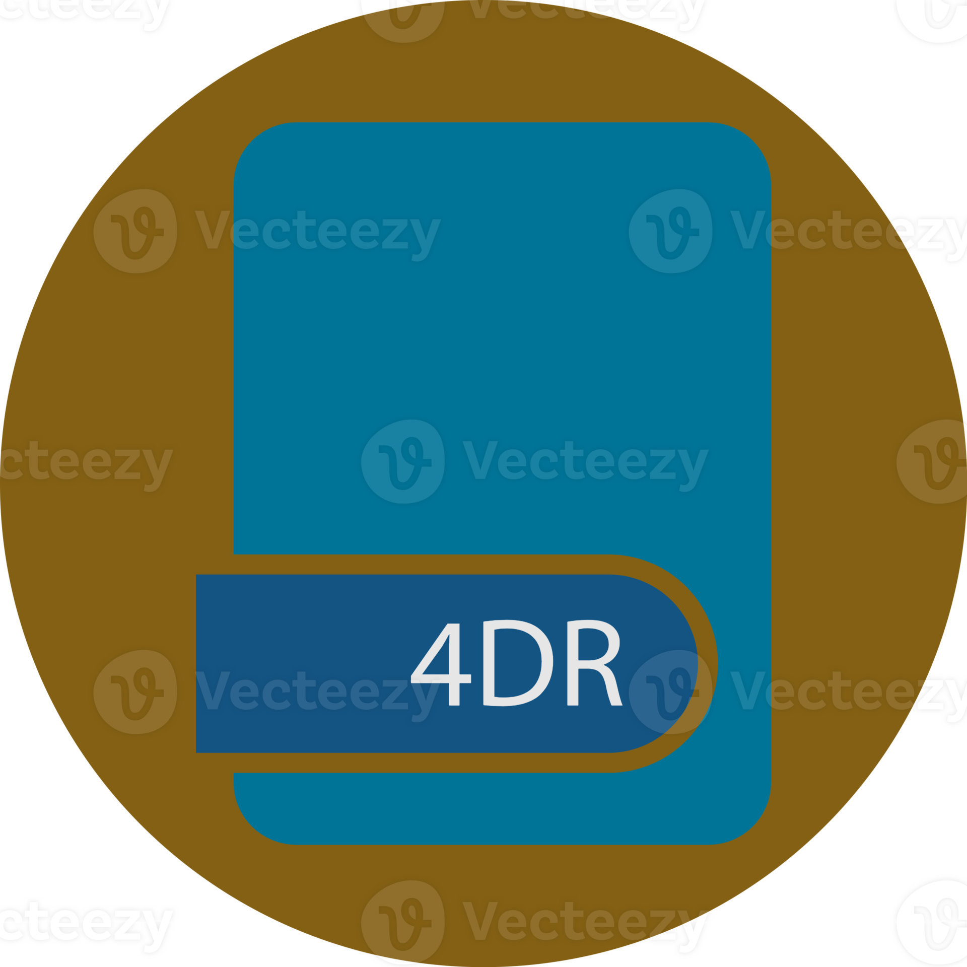 4dr File Format Icon Circular Shape 65419956 Png