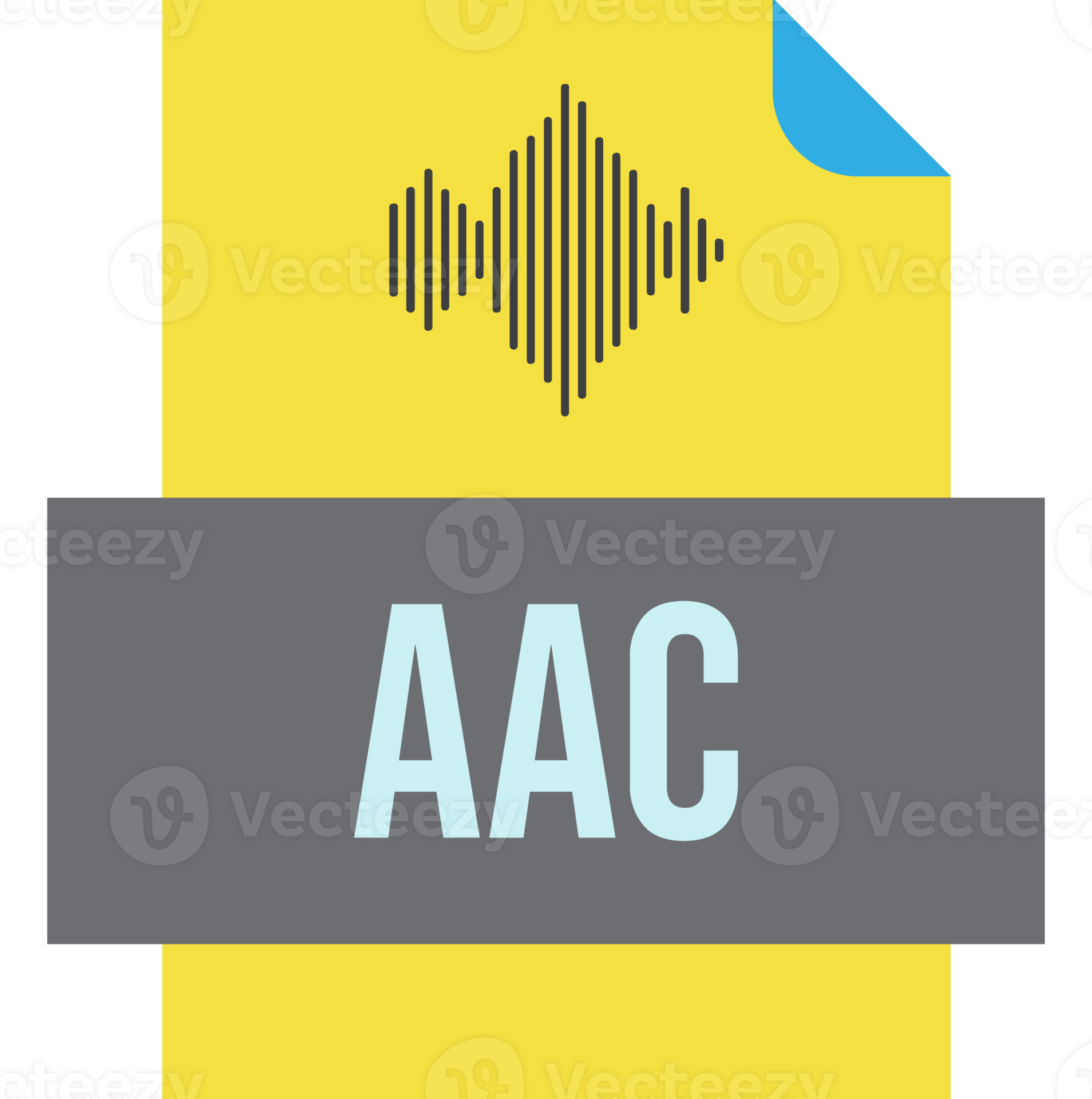 Aac File Icon Fill And Outline Crisp Corners 65420112 Png