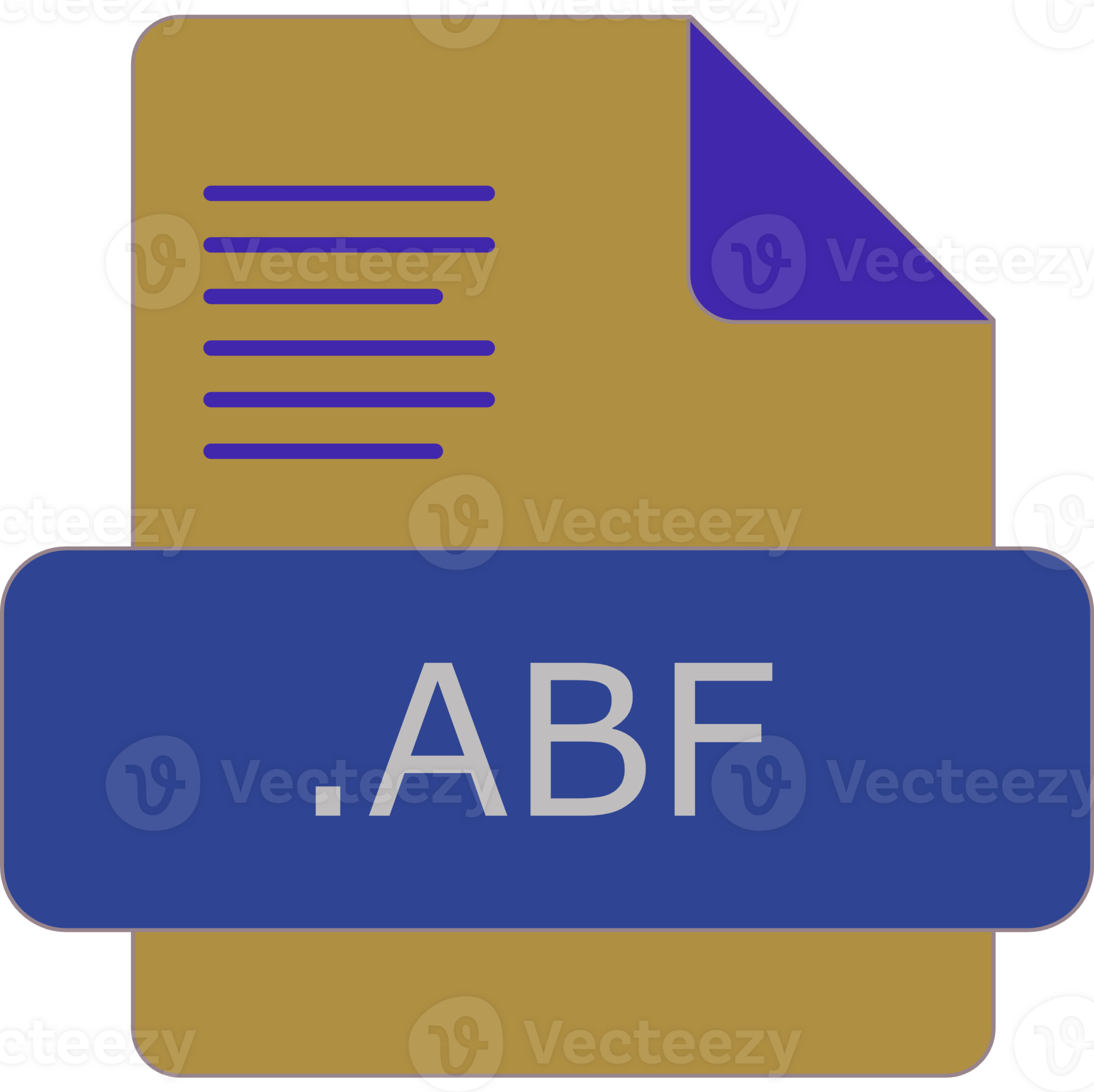Abf File Extension Icon Insidse Fill With Lines Fill 65420161 PNG