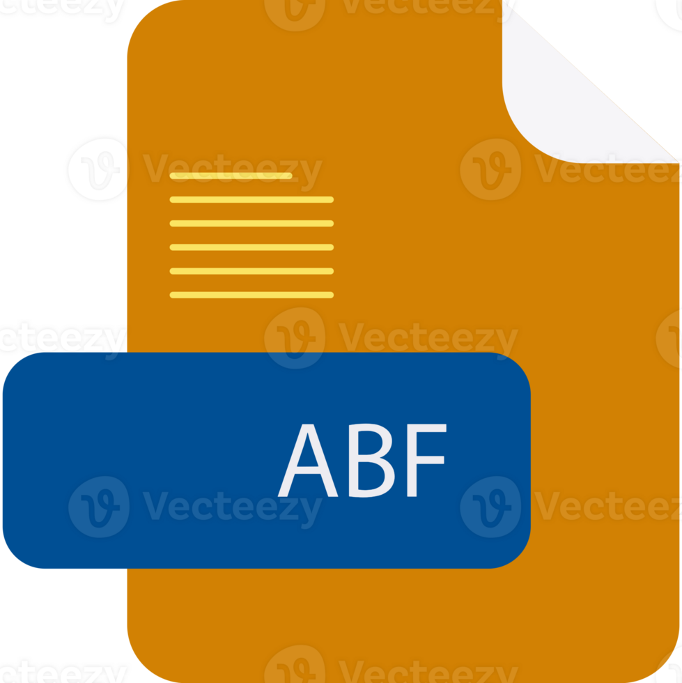 Abf File Extension Rounded Lines And Shape 65420174 Png