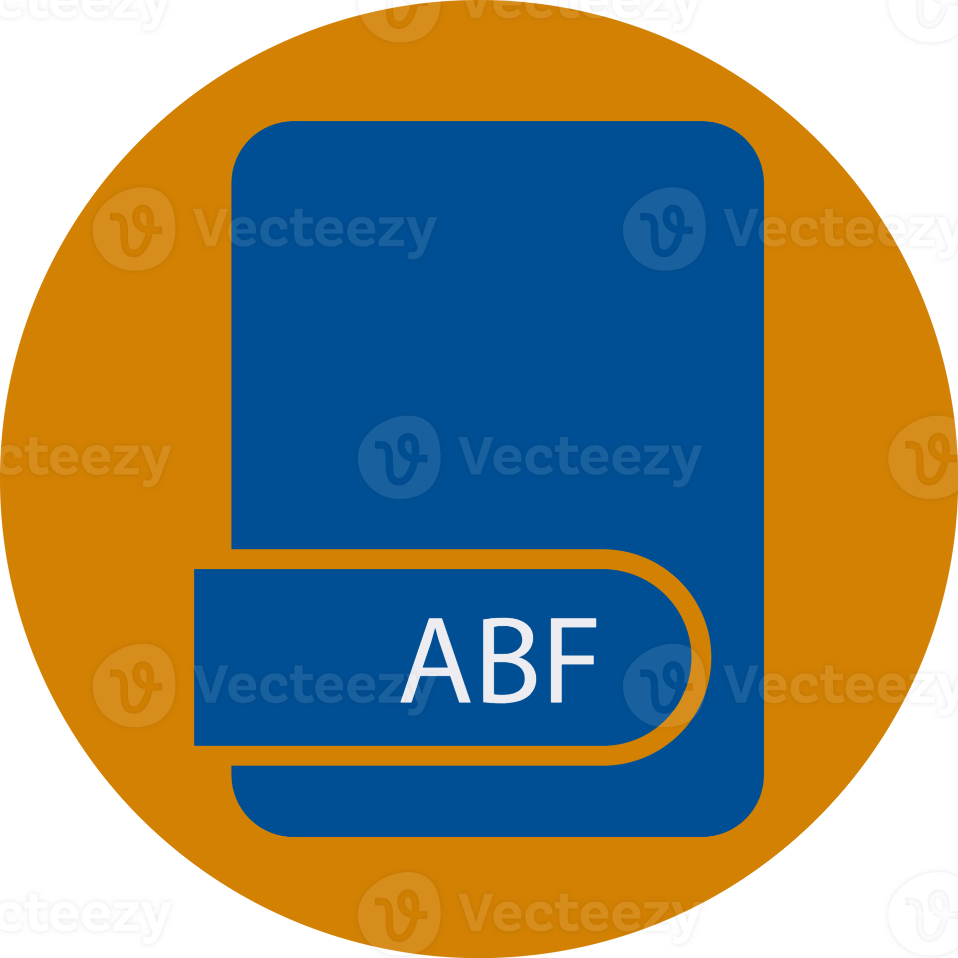 Abf File Format Icon Circular Shape 65420178 Png