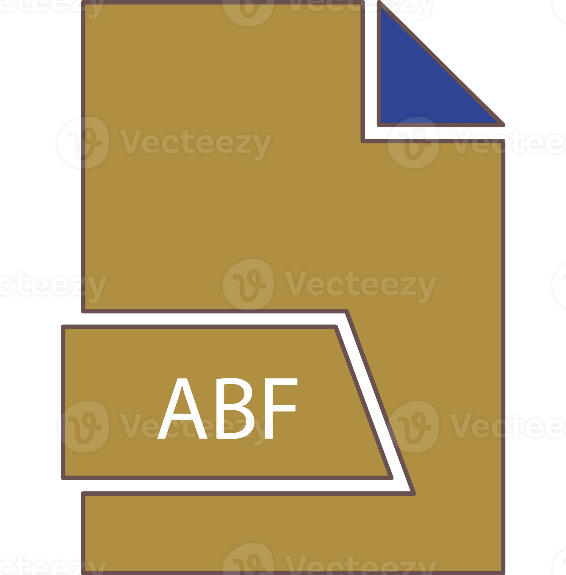 Abf File Format Icon In Shapes 2 Colors And Side Contour 65420182 Png