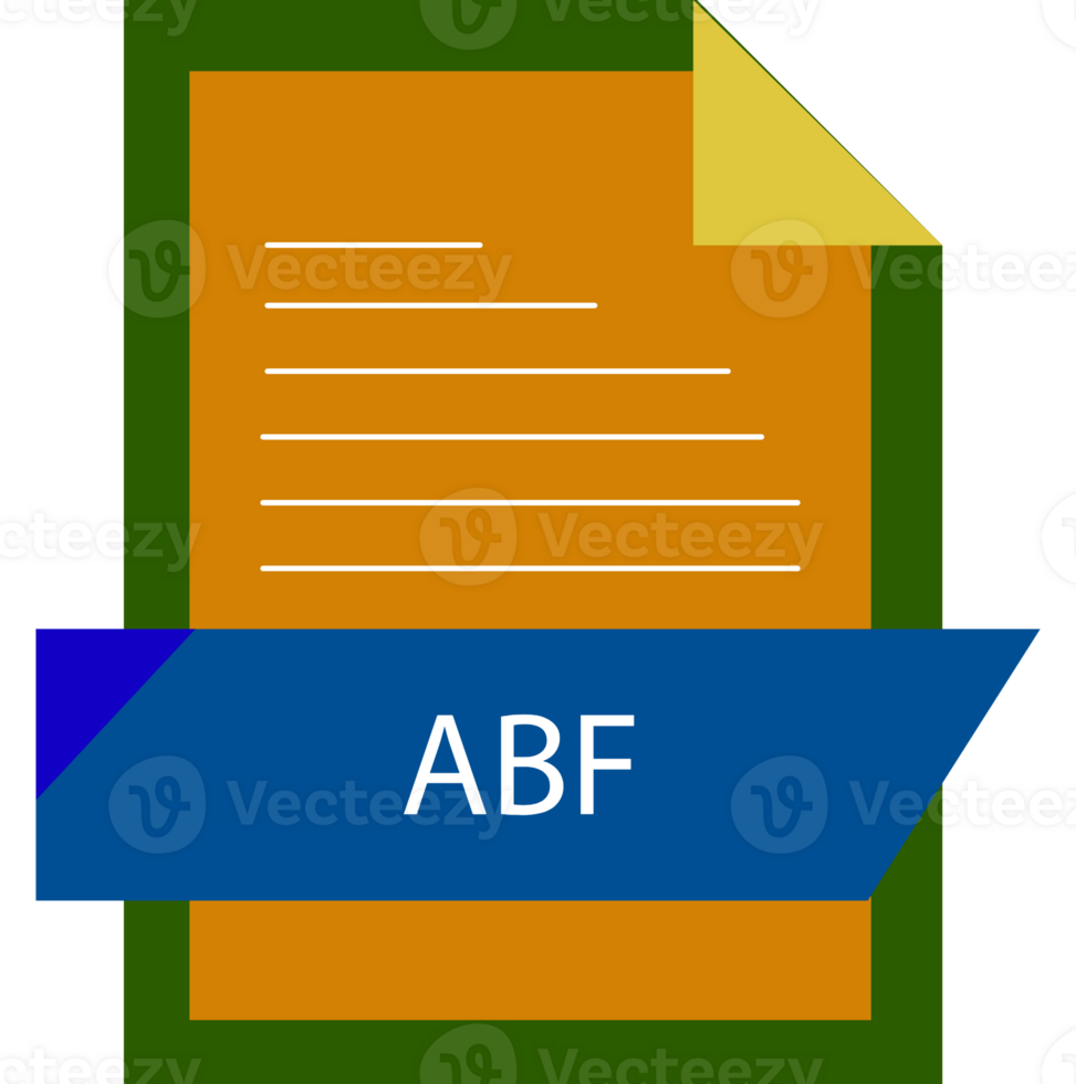 Abf File Format Icon Modern Design 65420184 Png
