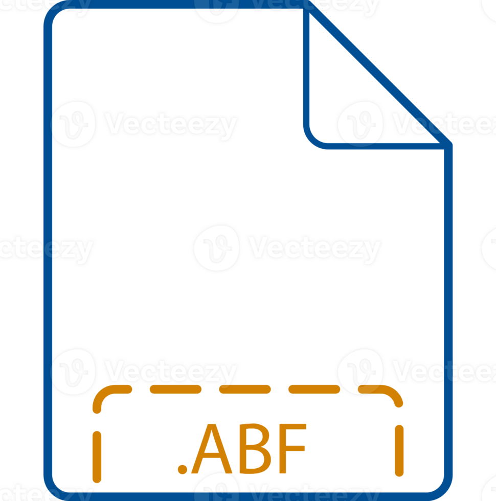 Abf File Icon Deep Rounded Outline 65420208 Png