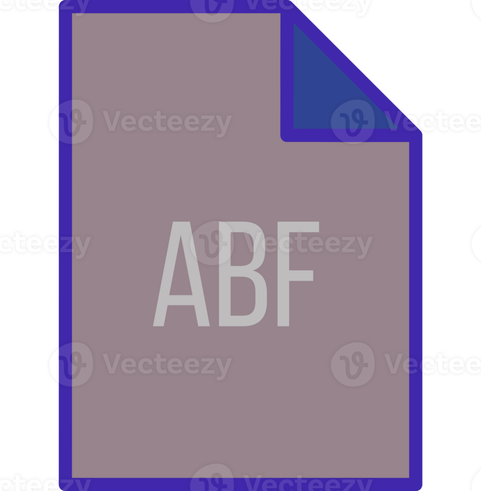 Abf File Icon Fill Crisp Corner 65420210 Png