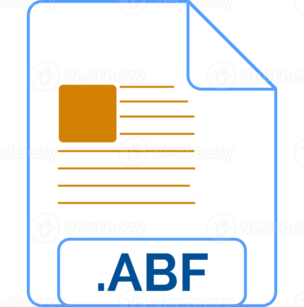 Abf File Icon Little Lines Outline 65420215 Png