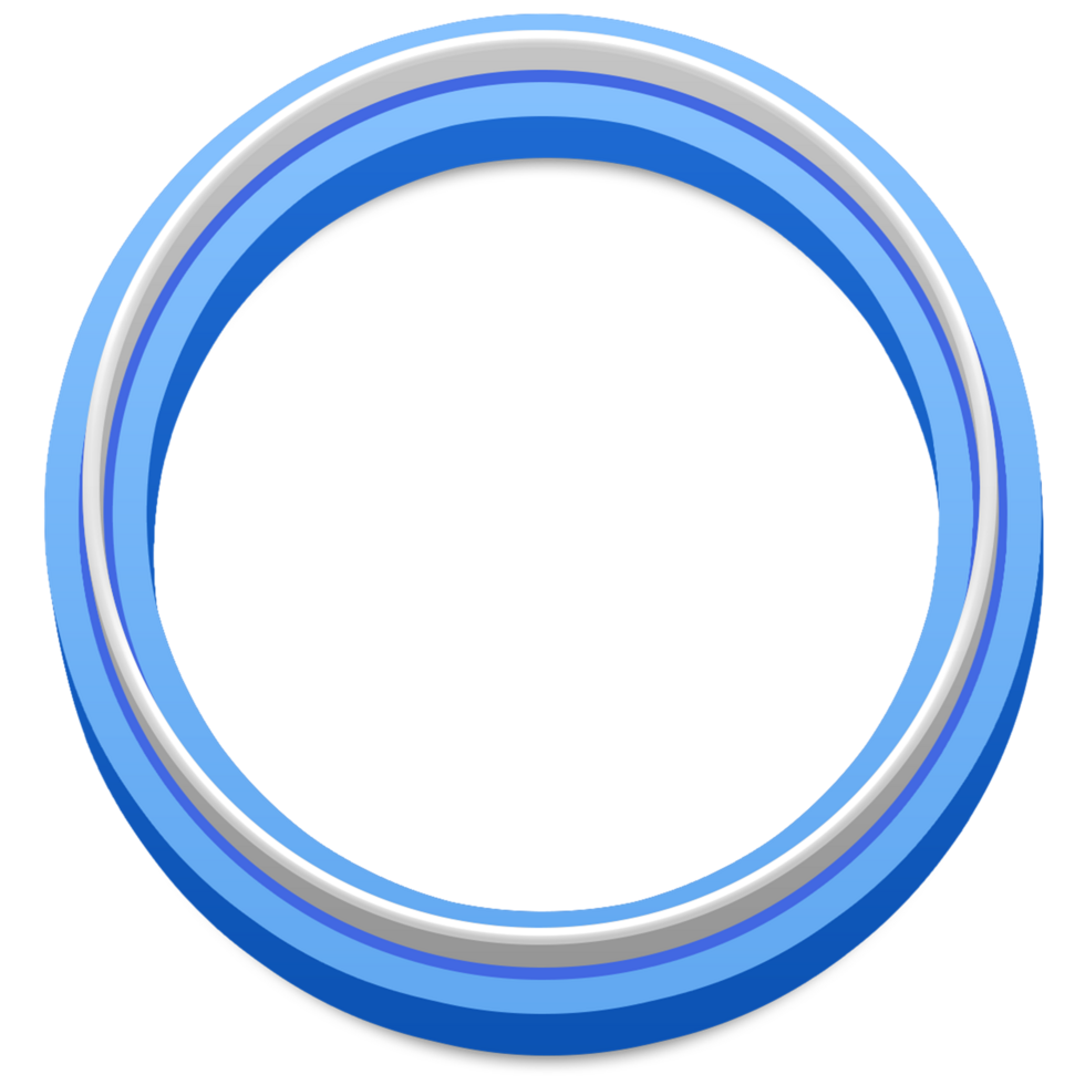 Blue Ring Circle icon 65436512 PNG
