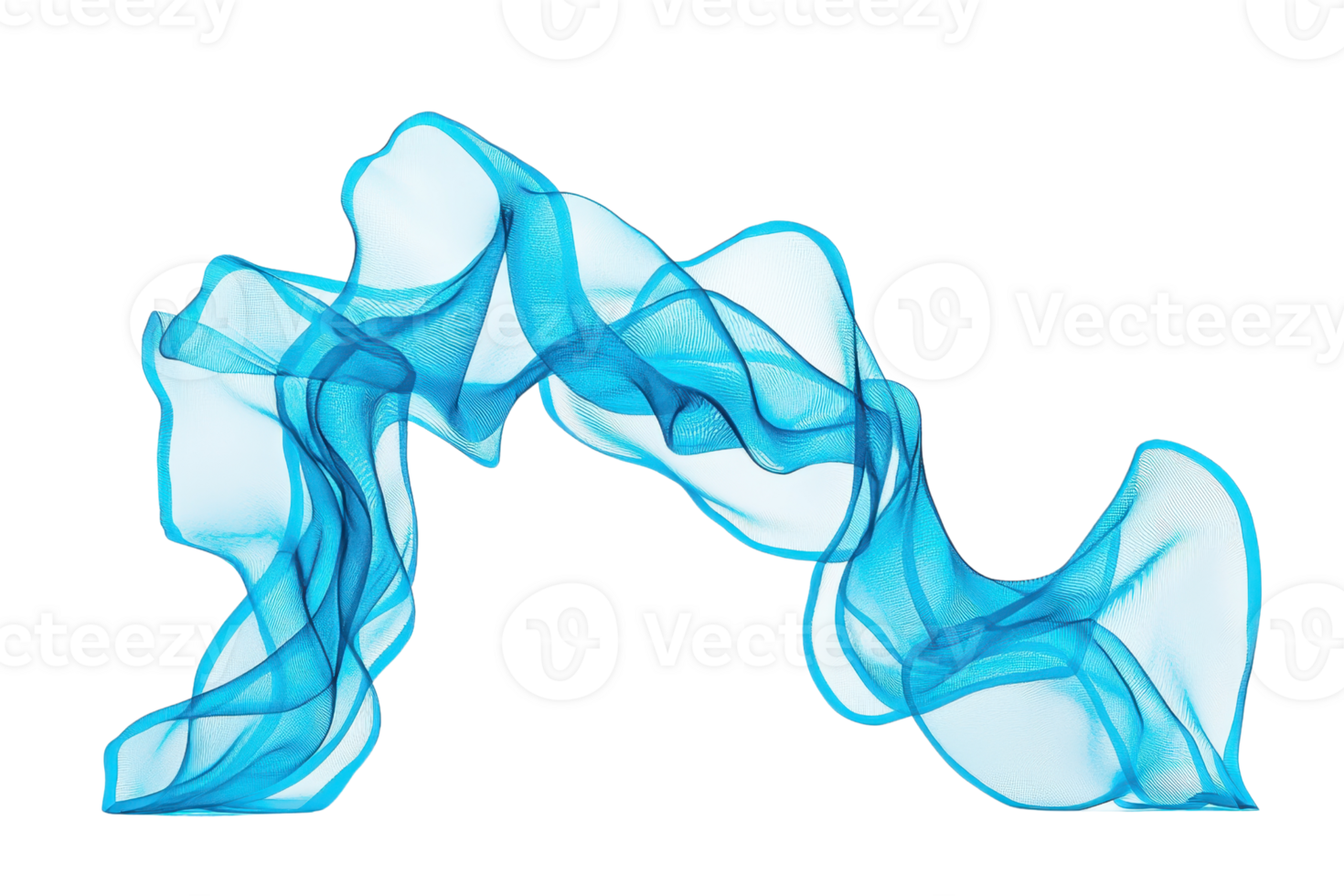 A Flowing Blue Abstract Wave Pattern Creates Sense Of Movement And