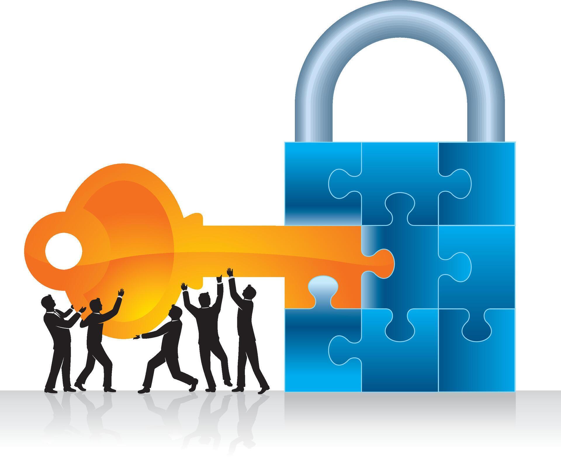 Unlocking Key Solution Concept 65605721 Vector Art at Vecteezy