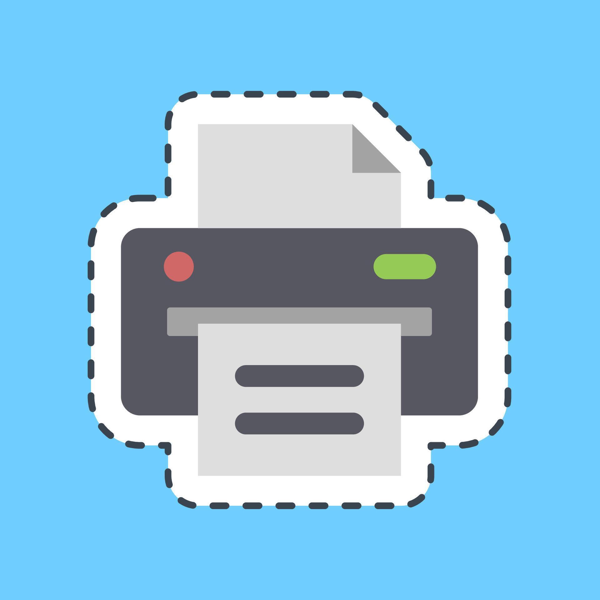 Cutting line sticker printer. Computer components elements. 65608474 ...