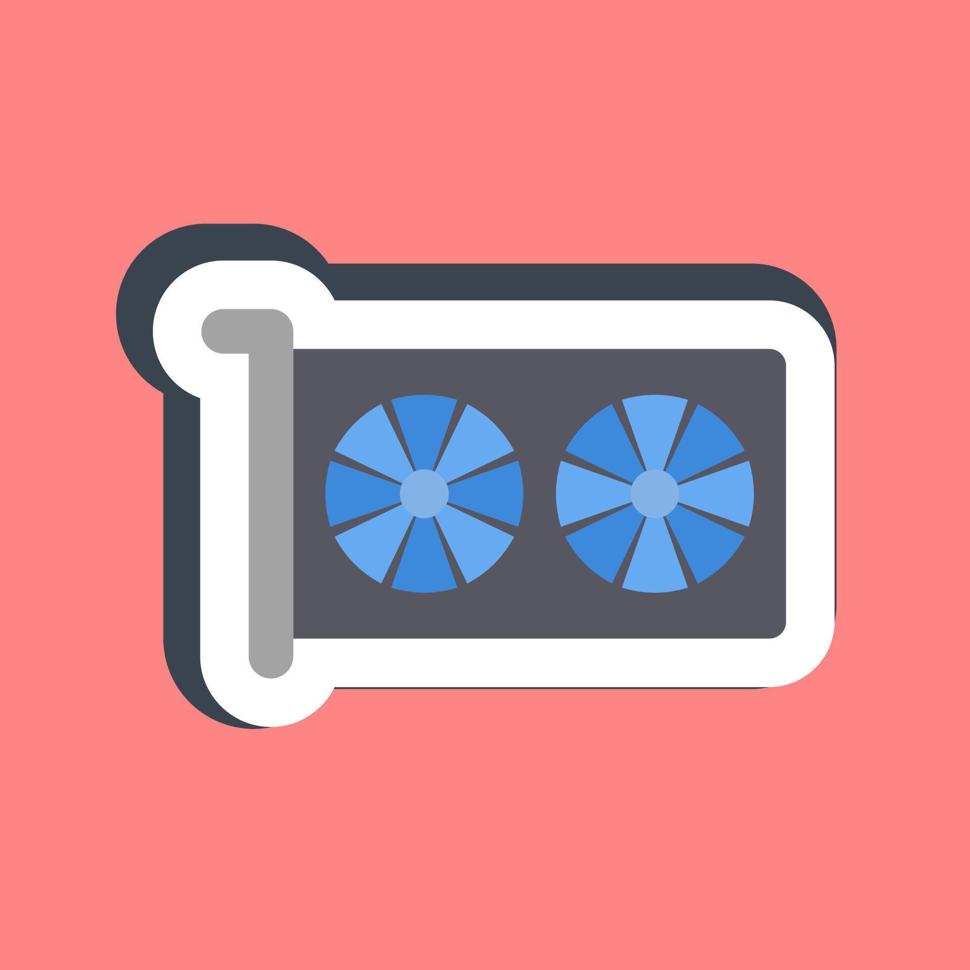 Sticker graphics. Computer components elements. 65608592 Vector Art at ...