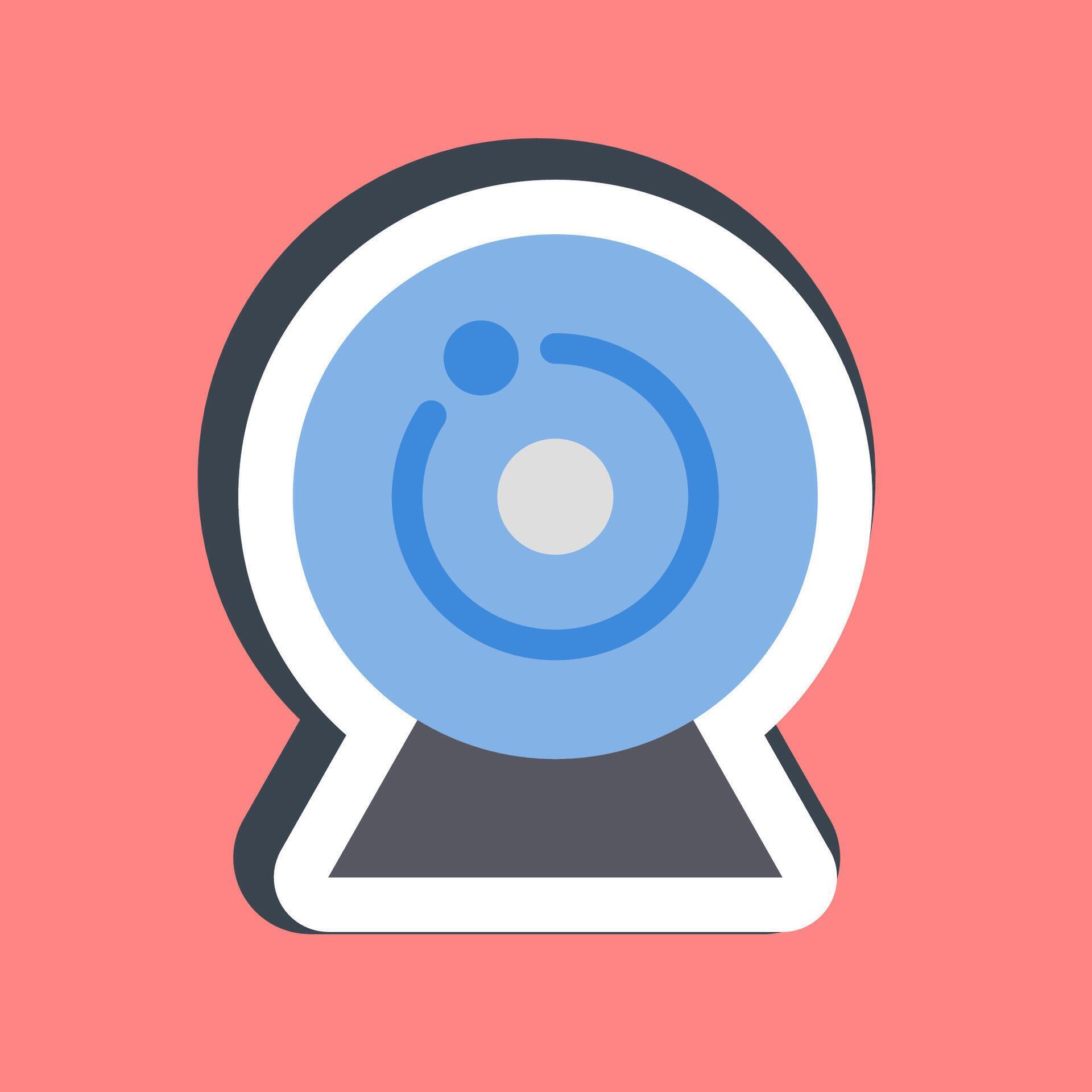 Sticker camera. Computer components elements. 65608708 Vector Art at ...