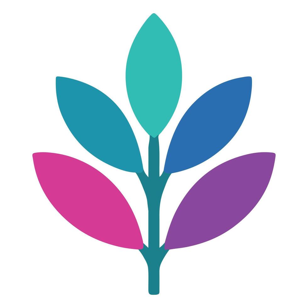 Mexican Otomi Floral Clipart Bright Fiesta Flower and Leaf Design ...