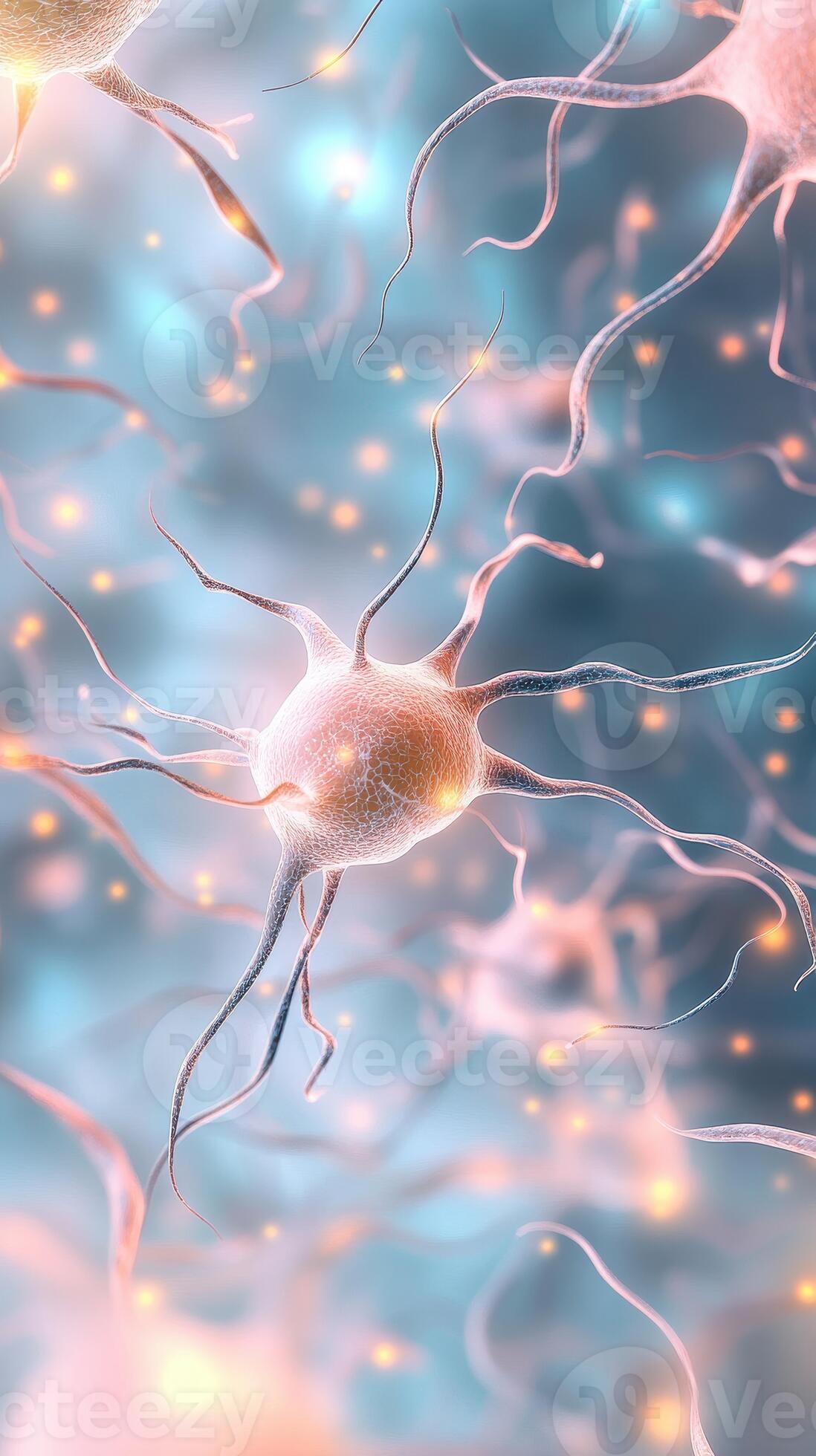 Artificial Neural Network Abstract Depiction Of Interconnected Nodes