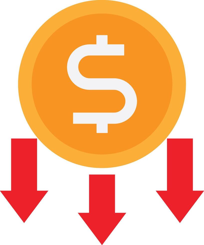 Decrease Money Loss 65620992 Vector Art at Vecteezy