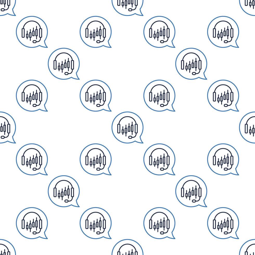 Automated Crypto Trading Seamless Pattern In Outline Style 65650702 Vector Art At Vecteezy