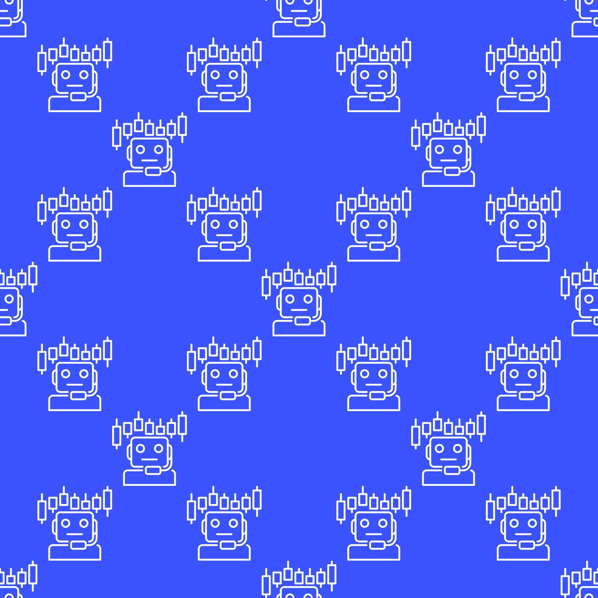 Candlestick Chart And Trading Bot Ai Trader Outline Seamless Pattern 65650802 Vector Art At Vecteezy